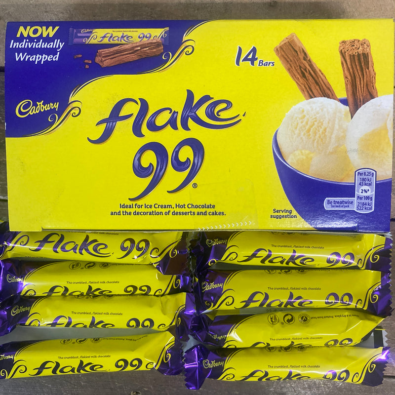 28x Cadbury Flake 99 Chocolate Bars (2 Packs of 14x8.25g) & Low Price ...