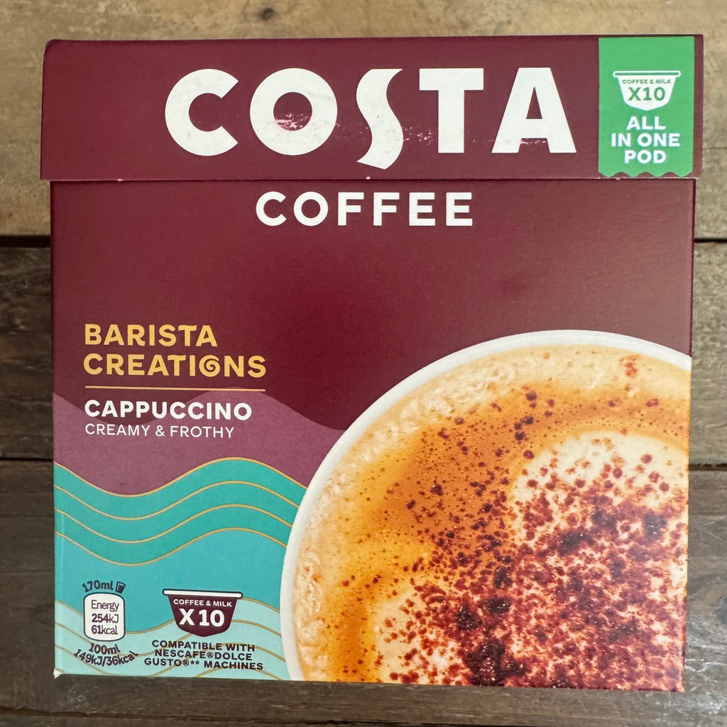 20x Costa Coffee Dolce Gusto Cappuccino Pods (2 Boxes of 10x13g) & Low ...