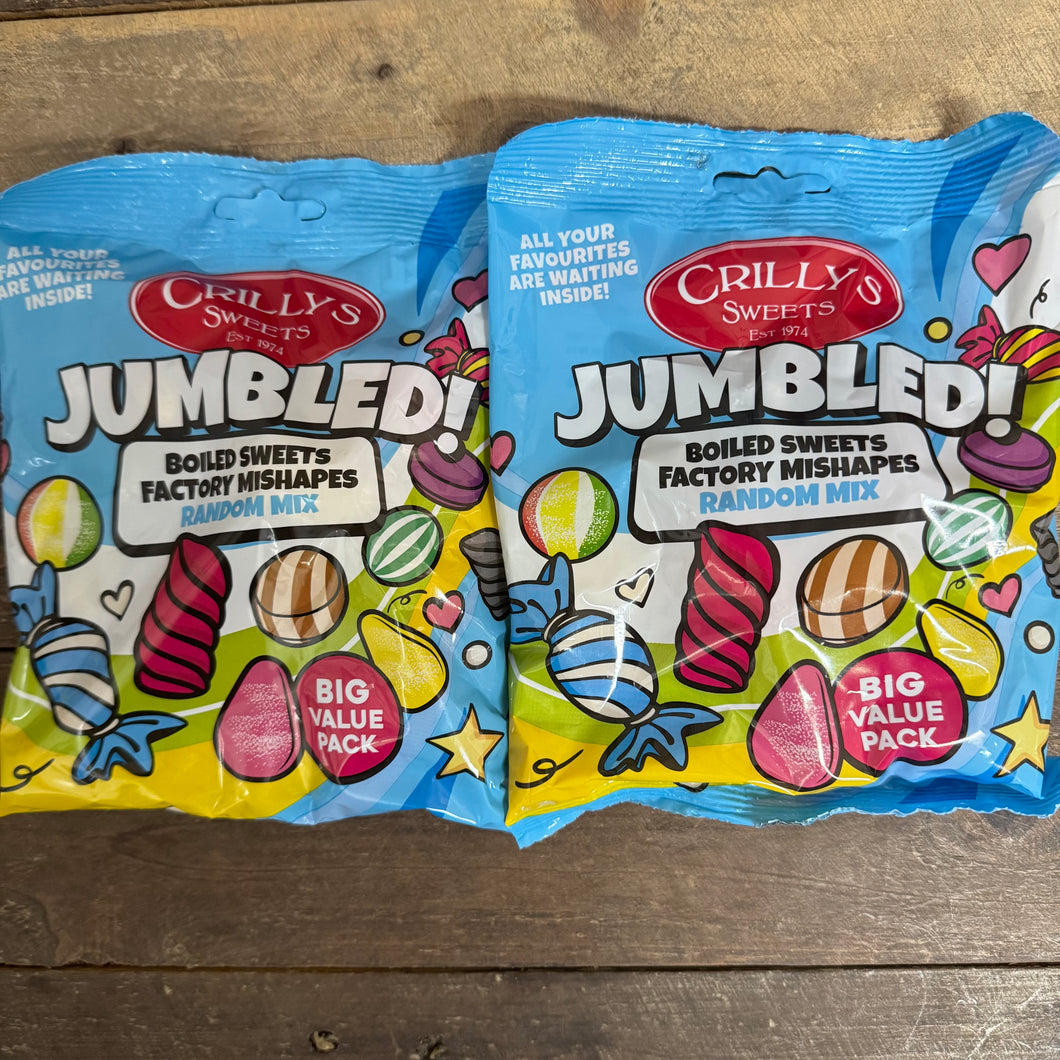 3x Crilly’s Jumbled Boiled Sweets Factory Mishapes Random Mix Bags (3x ...