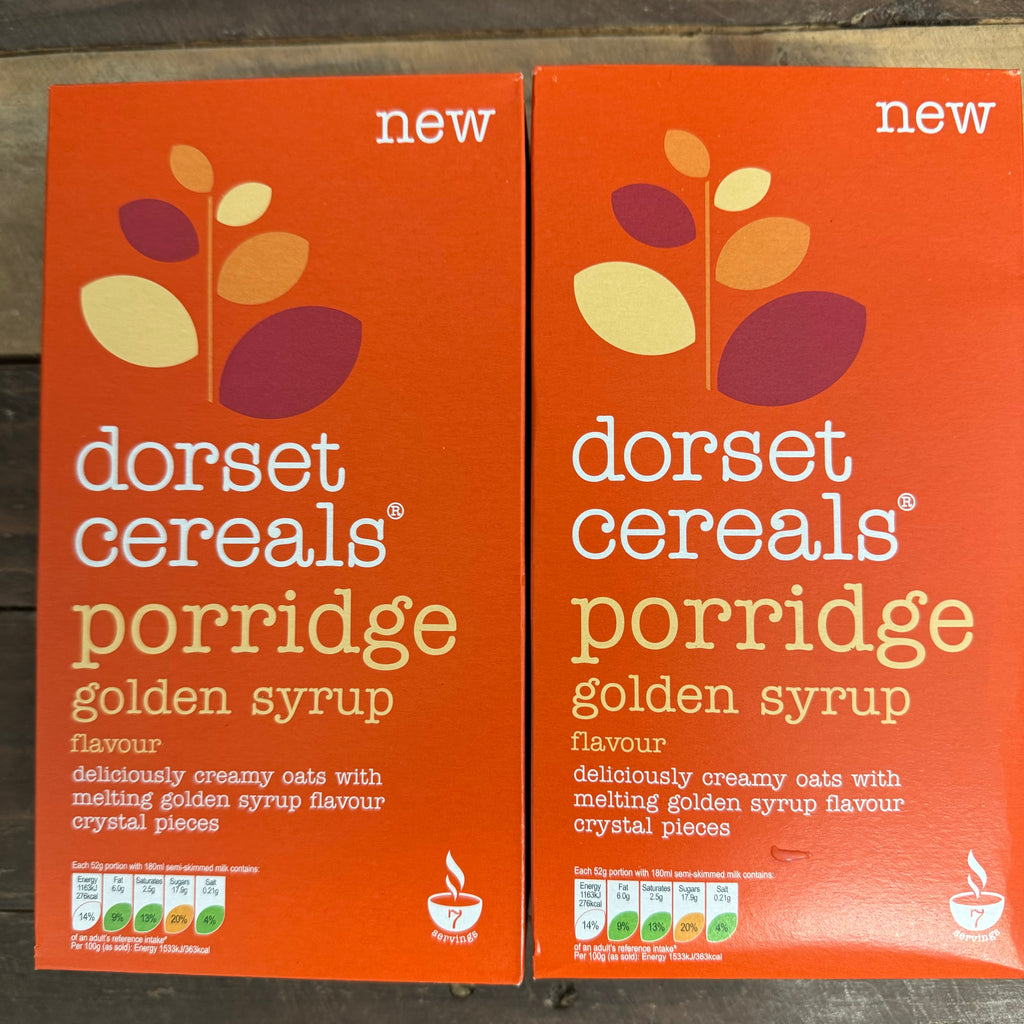 2x Dorset Cereals Porridge Golden Syrup Flavour Packs (2x400g) & Low ...