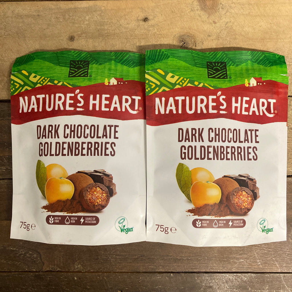 3x Nature's Heart Dark Chocolate Goldenberries Bags (3x75g) & Low Price ...