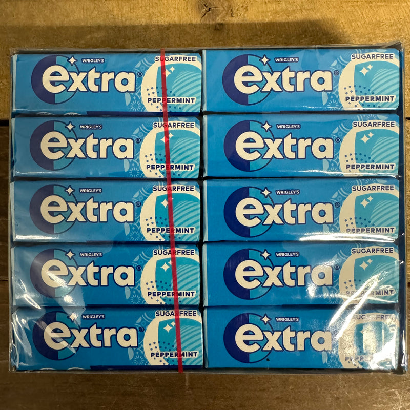 300x Extra Peppermint Sugarfree Chewing Gum Pieces (30 Packs of 10 ...