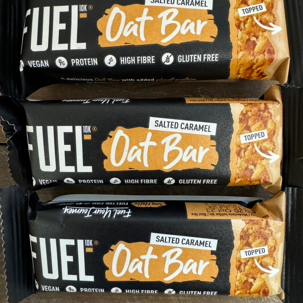 12x FUEL10K Salted Caramel Oat Bars (4 Packs of 3x45g) & Low Price ...