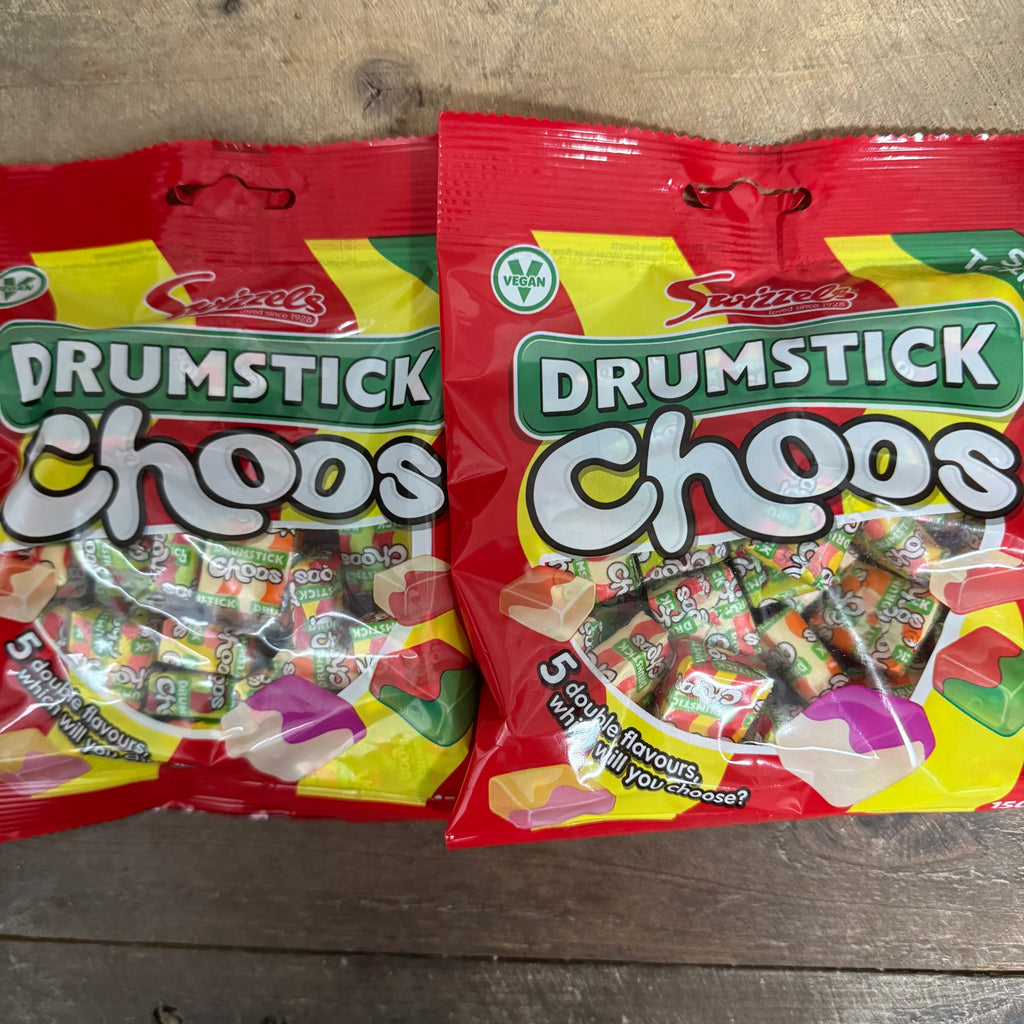 3x Swizzels Drumsticks Choos Bags (3x150g) & Low Price Foods Ltd