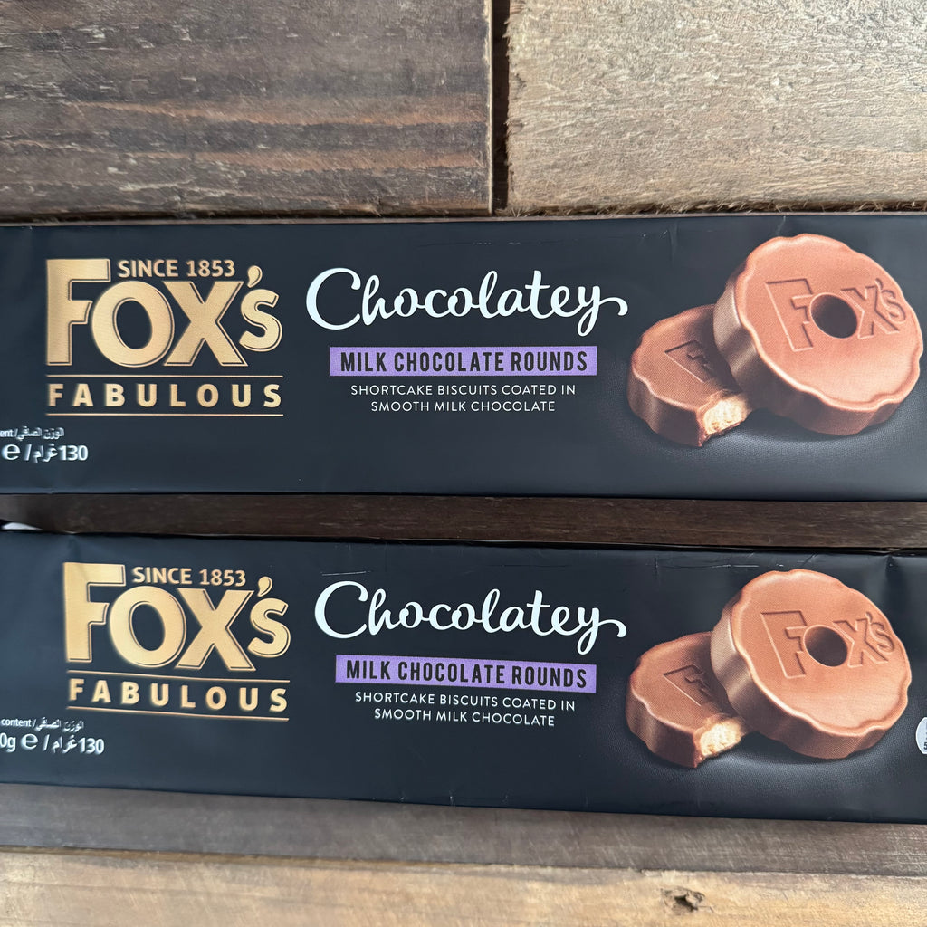 2x Fox's Chocolatey Milk Chocolate Rounds Packs (2x130g) & Low Price ...
