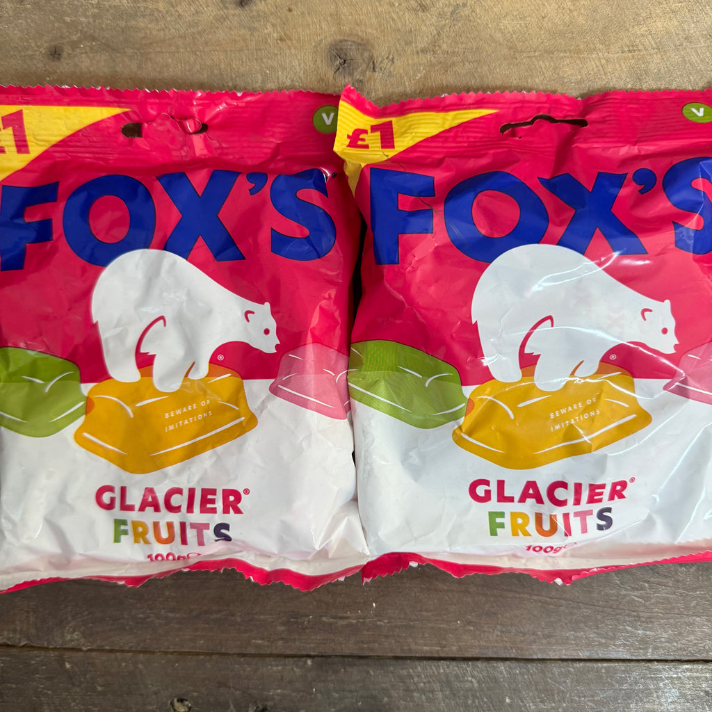 3x Fox's Glacier Fruits Bags (3x100g) & Low Price Foods Ltd