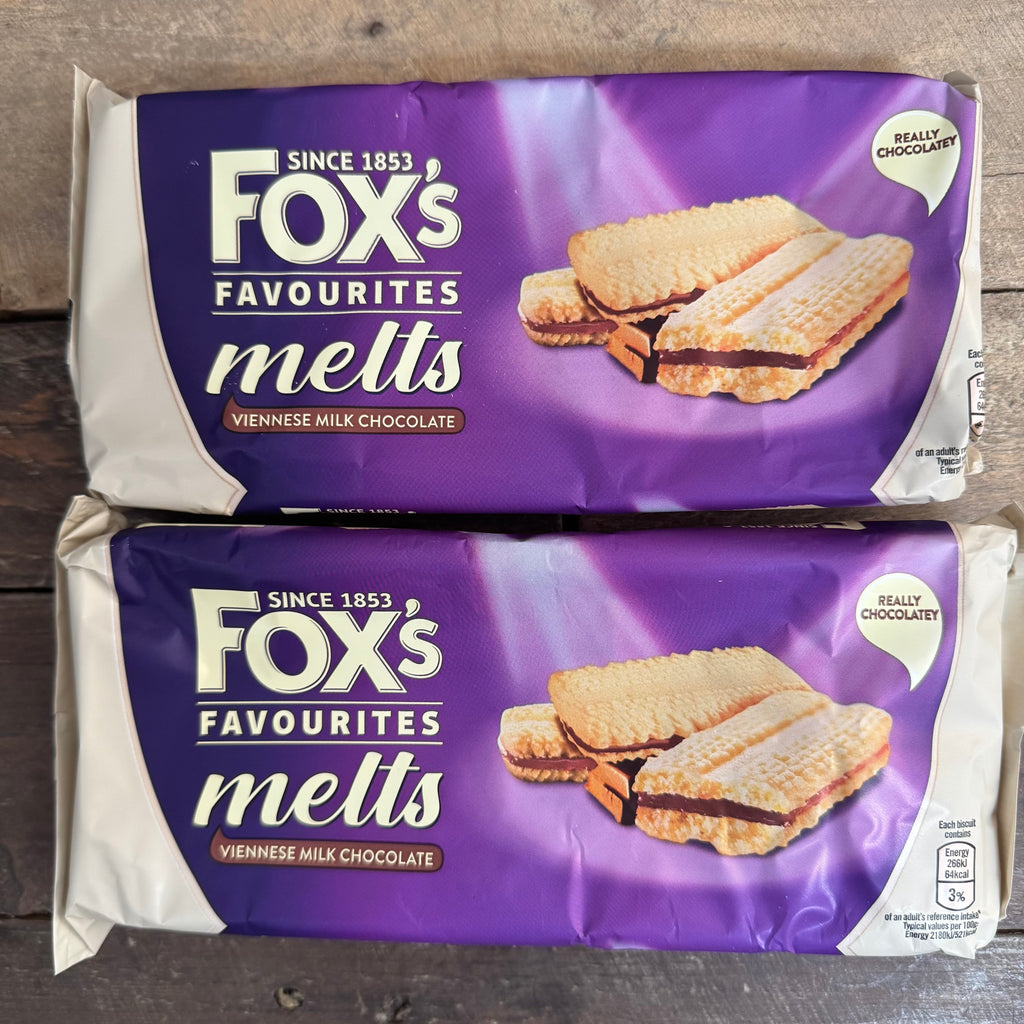 2x Fox's Favourites Melts Viennese Milk Chocolate Biscuits Packs (2x12 ...