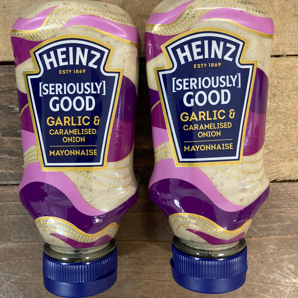 2x Heinz Seriously Good Mayonnaise Garlic & Caramelised Onion (2x220g ...