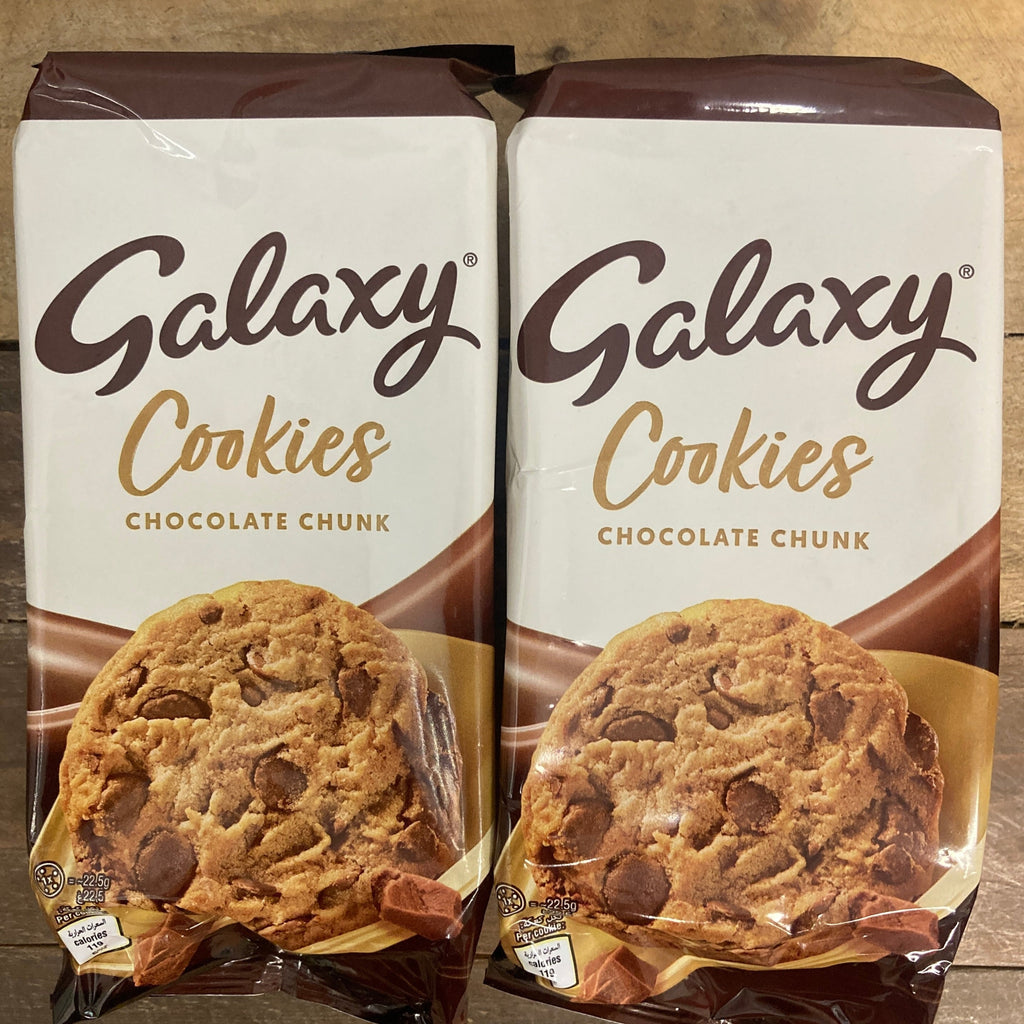 2x Galaxy Chocolate Chunk Cookies Packs (2x180g) & Low Price Foods Ltd