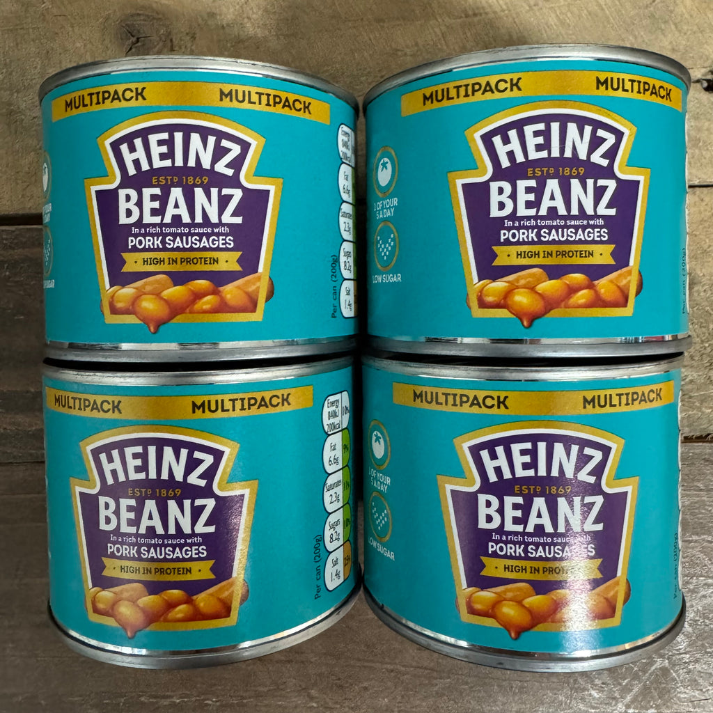 4x Heinz Baked Beanz & Richmond Pork Sausages Tins (4x200g) & Low Price ...