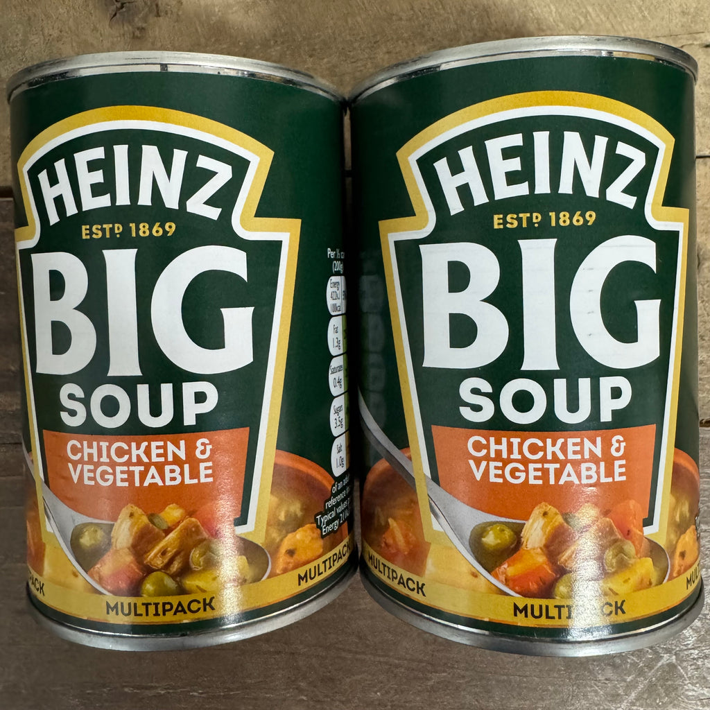 2x Heinz Big Soup Chicken & Vegetable Tins (2x400g) & Low Price Foods Ltd