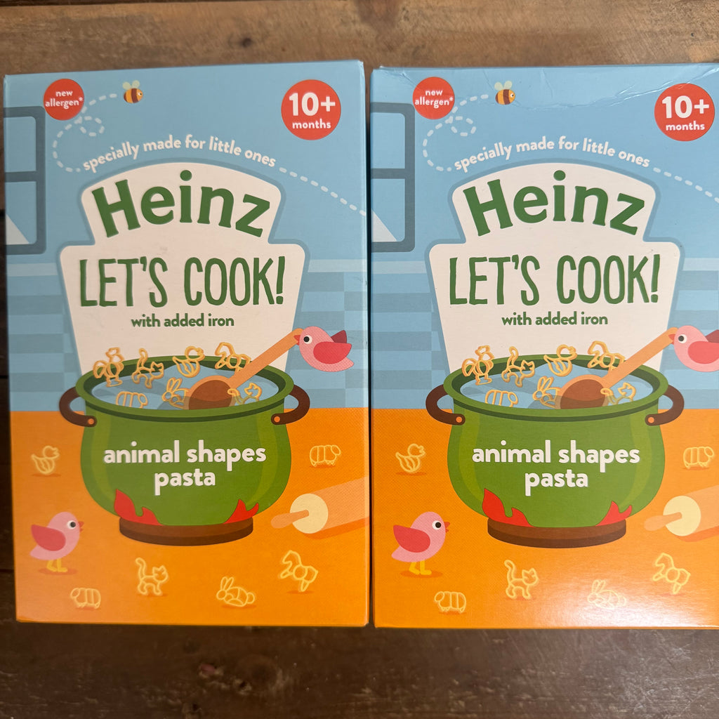 2x Heinz Let's Cook Animal Shapes Pasta Boxes (2x340g) & Low Price ...