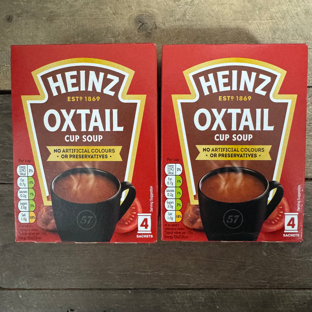 8x Heinz Oxtail Cup Soups Sachets (2 Packs of 4) & Low Price Foods Ltd