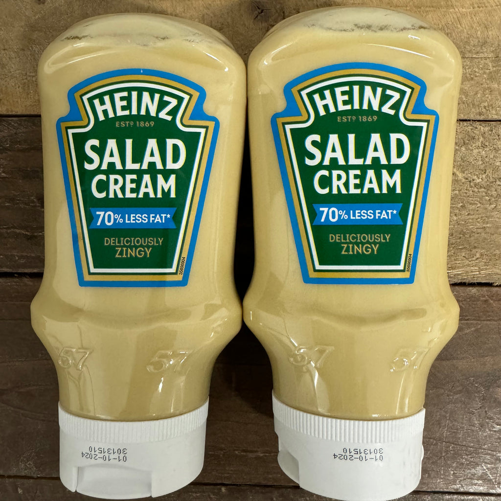 2x Heinz Salad Cream 70% Less Fat Bottles (2x415g) & Low Price Foods Ltd