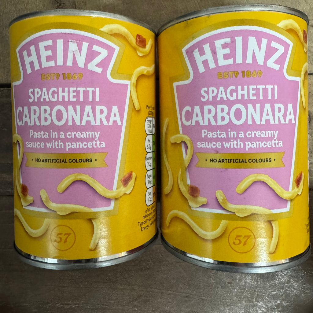 2x Heinz Spaghetti Carbonara Tins (2x400g) & Low Price Foods Ltd