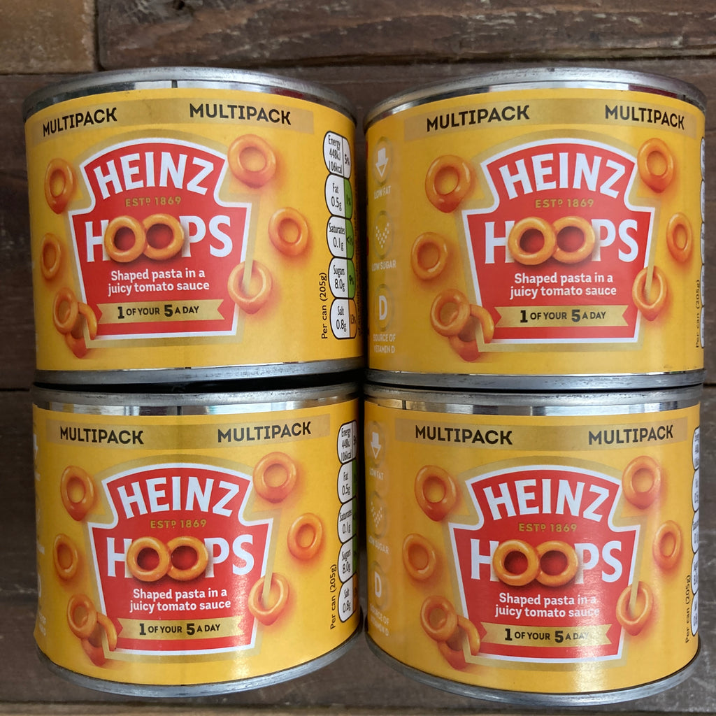 4x Heinz Spaghetti Hoops In Tomato Sauce Tins (4x205g) & Low Price ...