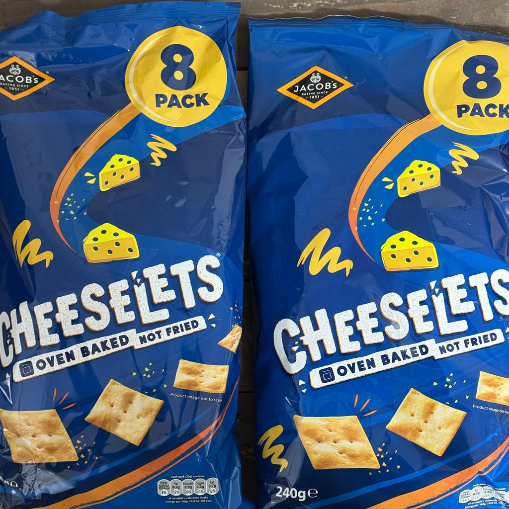 16x Jacob's Cheeselets Snacks Bags (2 Packs of 8x30g) & Low Price Foods Ltd