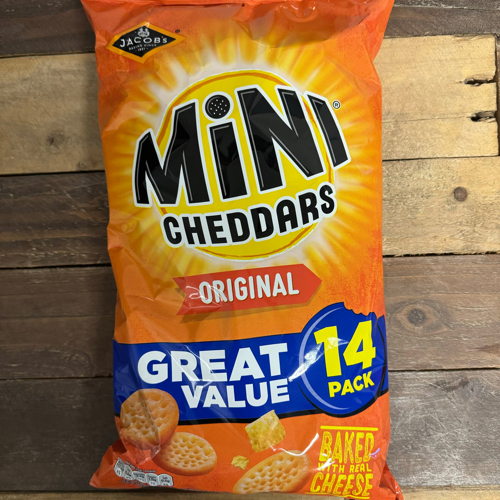 14x Jacob's Mini Cheddars Original Bags (1 Pack of 14x23g) & Low Price ...