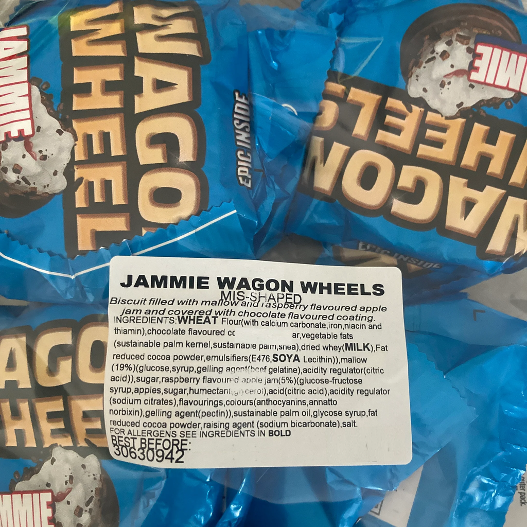 8x Mis-Shape Wagon Wheels Jammie (8x Pack) & Low Price Foods Ltd