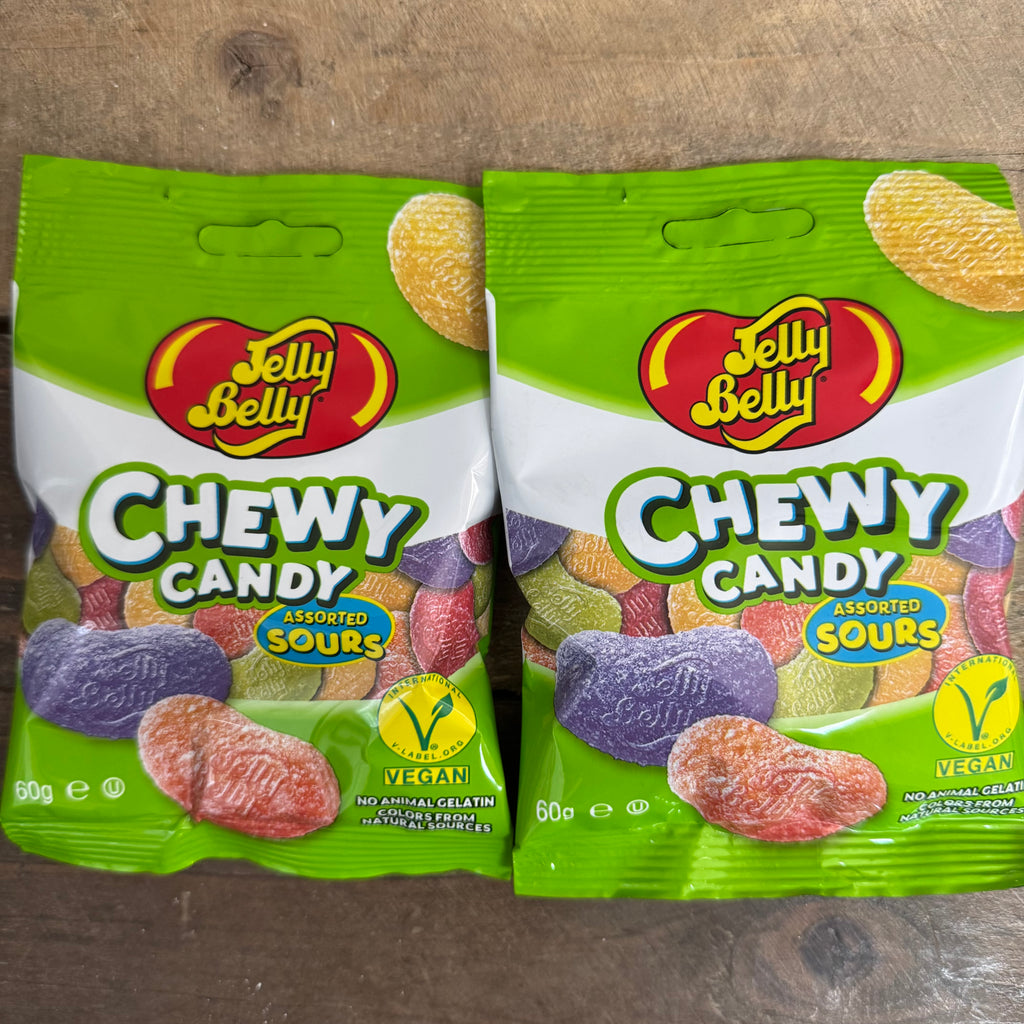 12x Jelly Belly Chewy Candy Assorted Sours Bags (12x60g) & Low Price ...