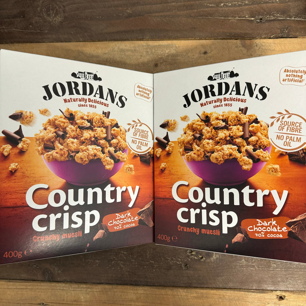 2x Jordans Country Crisp Dark Chocolate Crunchy Muesli Packs (2x400g ...
