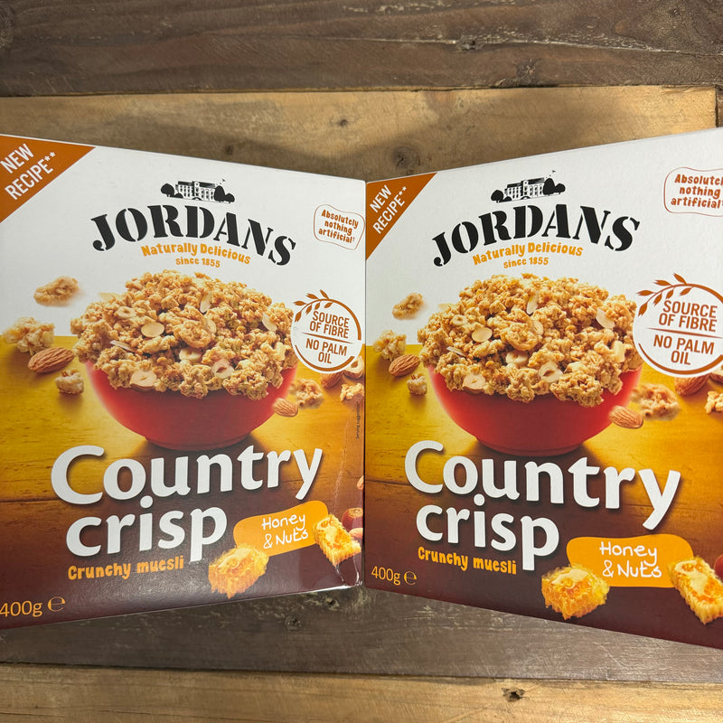 2x Jordans Country Crisp Honey & Nuts Crunchy Muesli Packs (2x400g ...