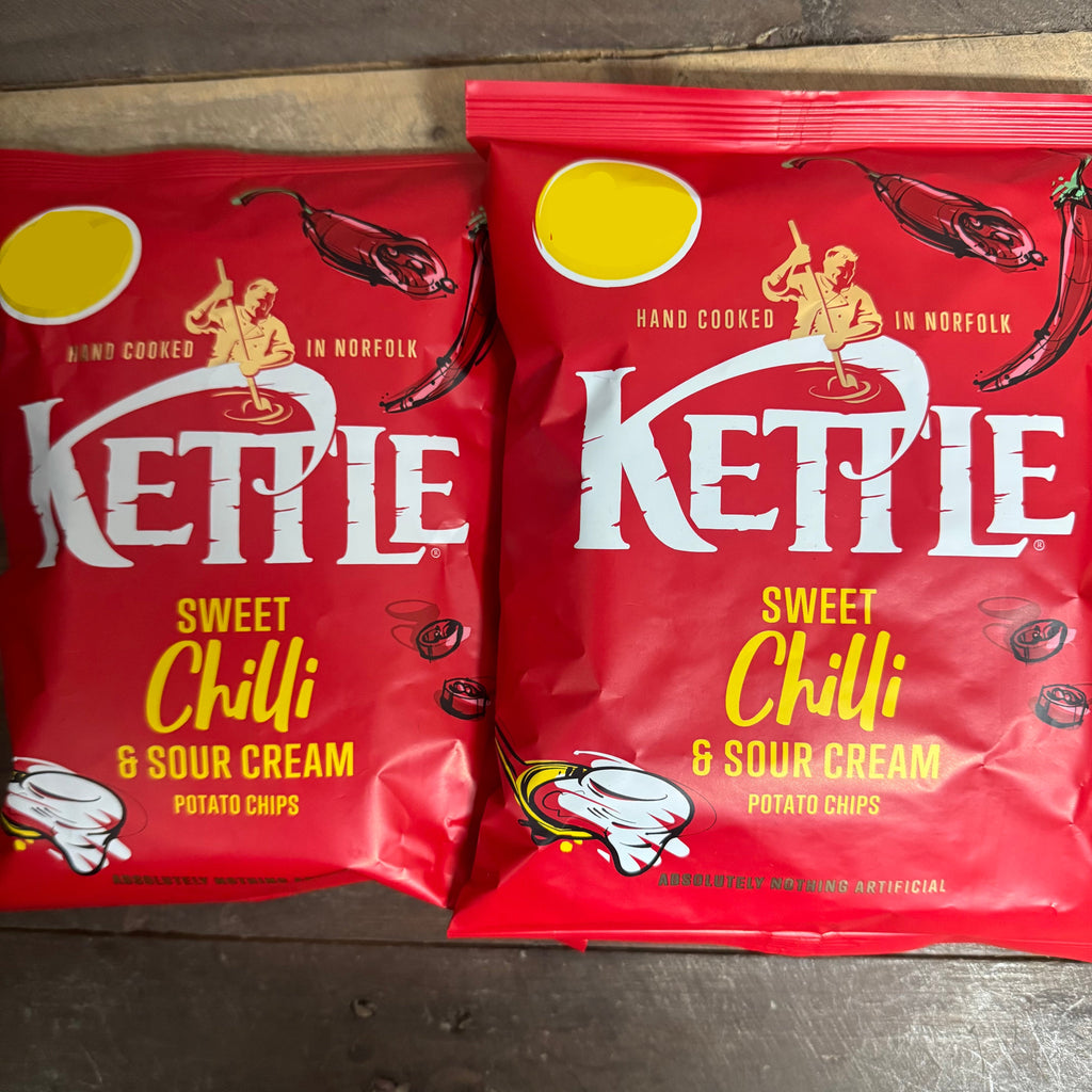 3x Kettle Chips Sweet Chilli & Sour Cream Crisps Share Bags (3x80g ...