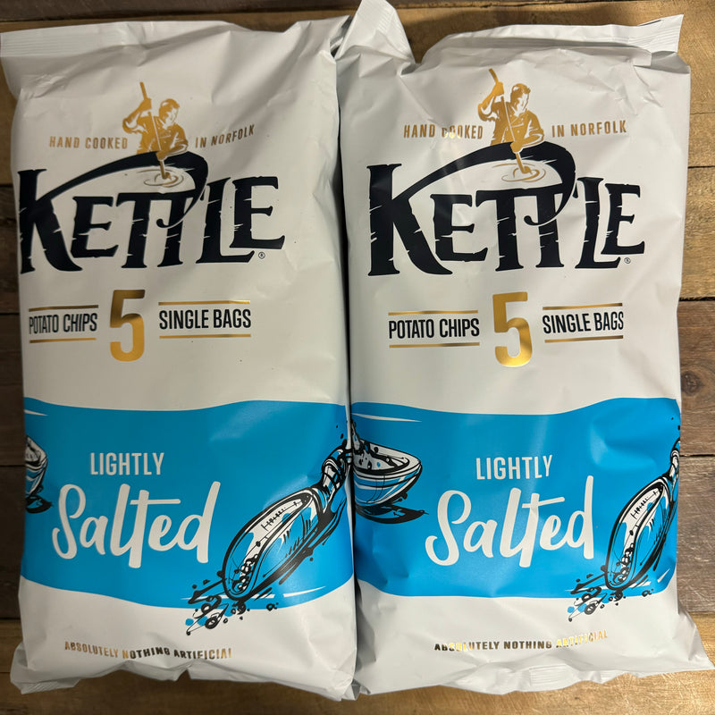 10x Kettle Lightly Salted Crisps Bags (2 Packs of 5x25g) & Low Price ...