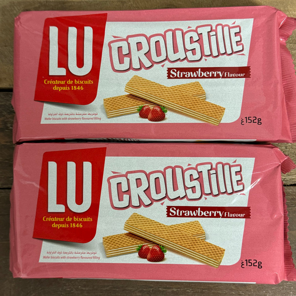 2x LU Croustille Strawberry Flavour Wafers Packs (2x152g) & Low Price ...