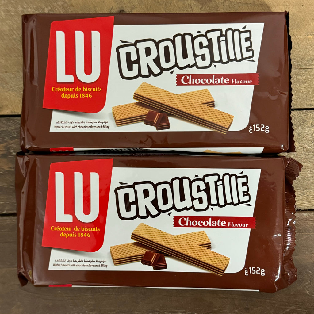 2x LU Croustilles Chocolate Flavour Wafers Packs (2x152g) & Low Price ...
