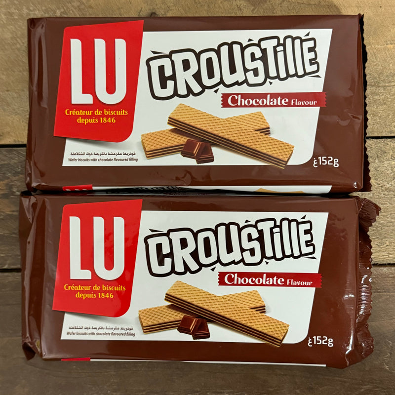 2x LU Croustilles Chocolate Flavour Wafers Packs (2x152g) & Low Price ...