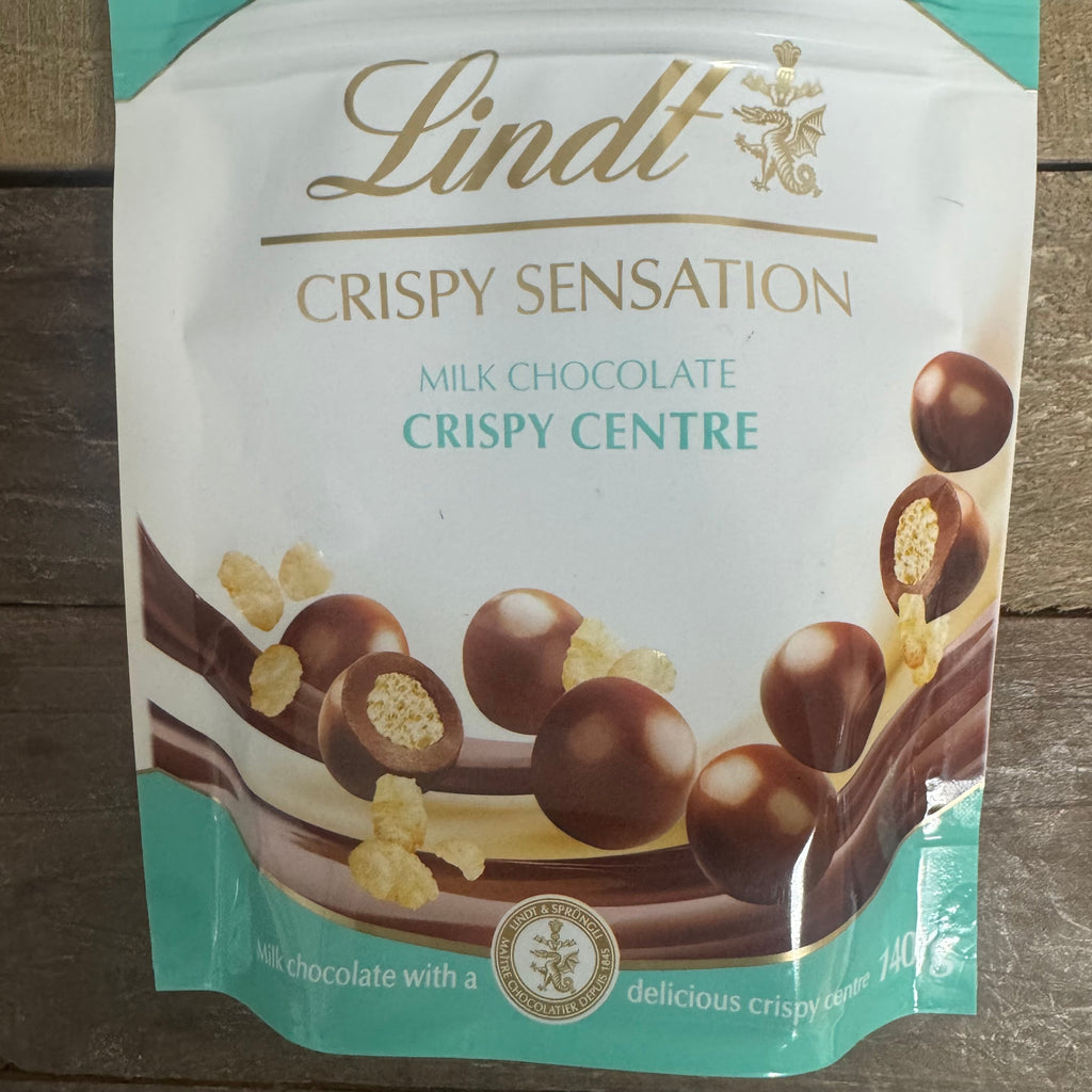 140g Lindt Crispy Sensation Milk Chocolates (1x140g) & Low Price Foods Ltd