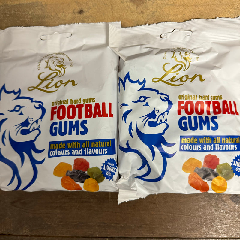 3x Lion Football Gums Share Bags (3x190g) & Low Price Foods Ltd