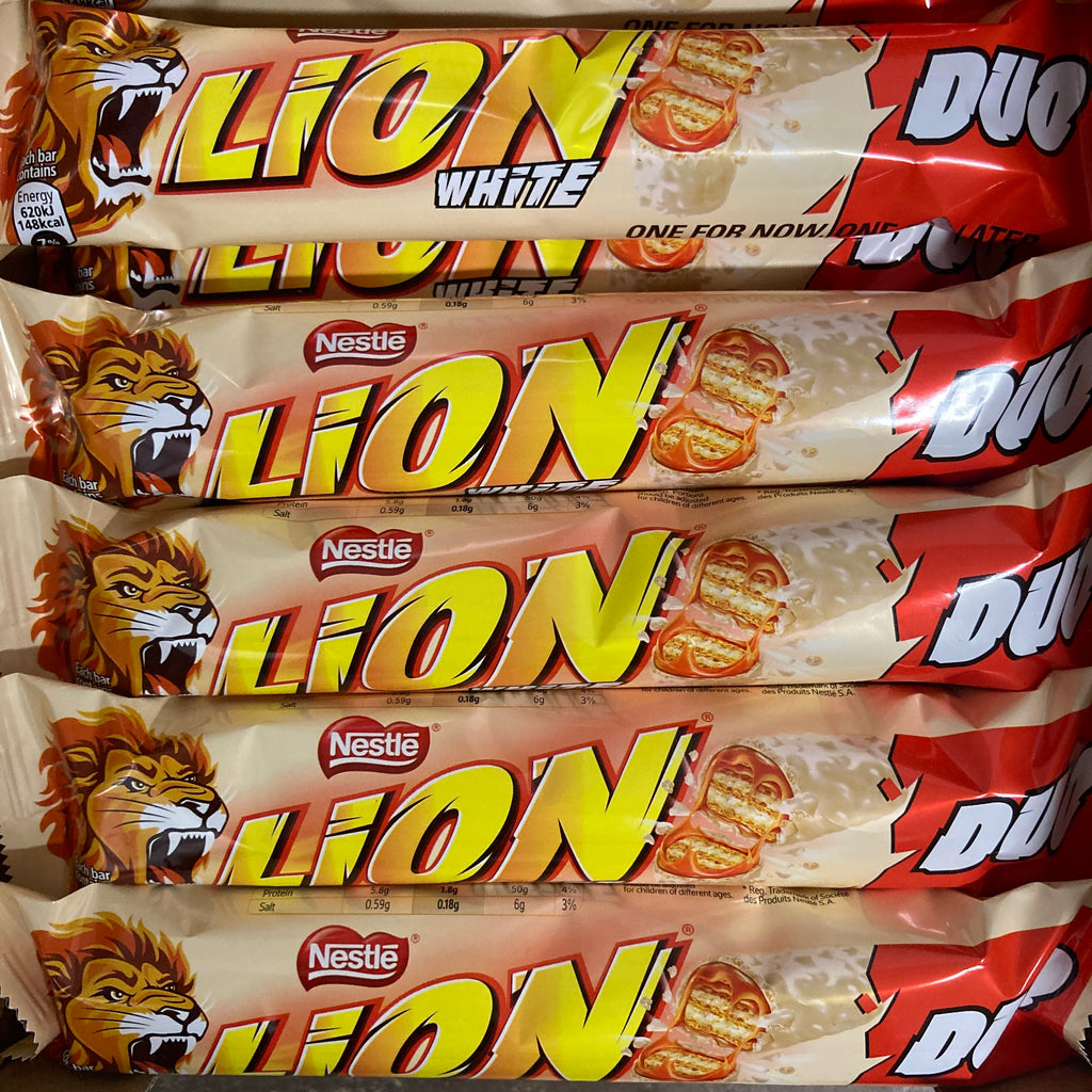 12x Lion White Duo Chocolate Bars (12x60g) & Low Price Foods Ltd