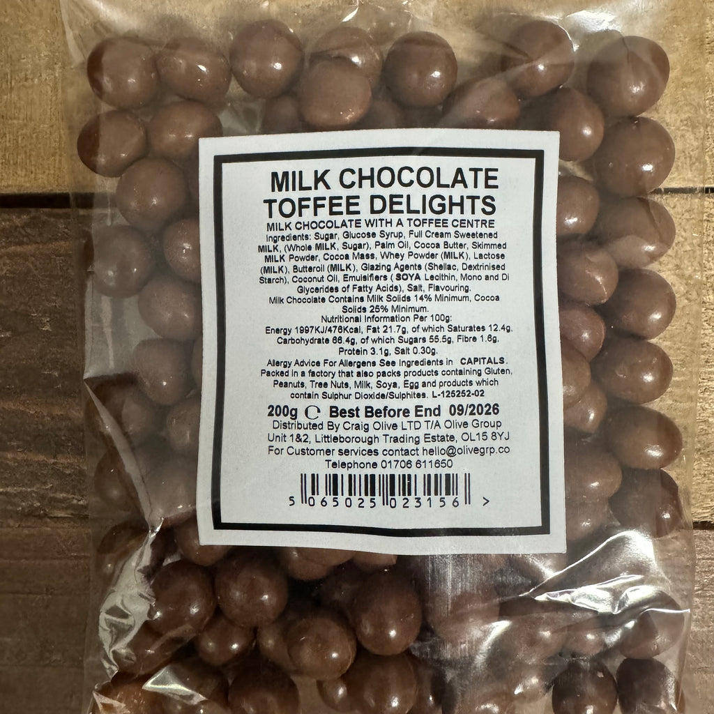 400g Low Price Milk Chocolate Toffee Delights (2x200g) & Low Price ...