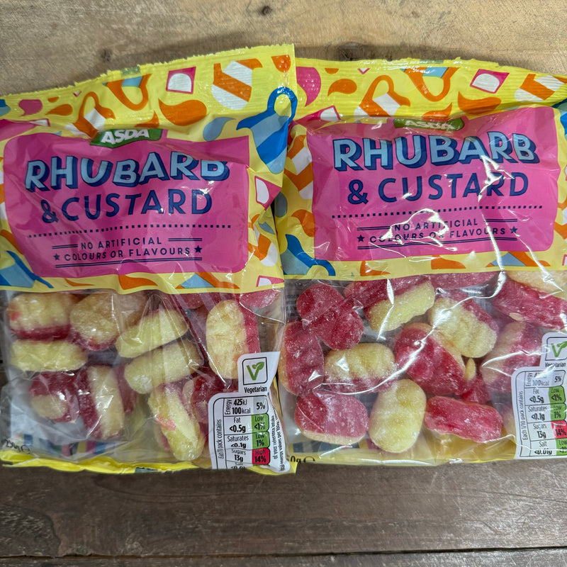 3x Low Price Rhubarb & Custard Boiled Sweets Bags (3x250g) & Low Price ...