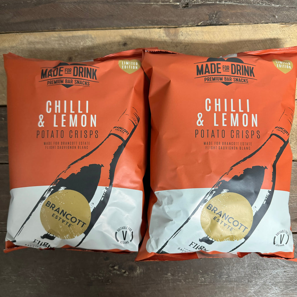 3x Made For Drink Chilli & Lemon Crisps Share Bags (3x125g) & Low Price ...