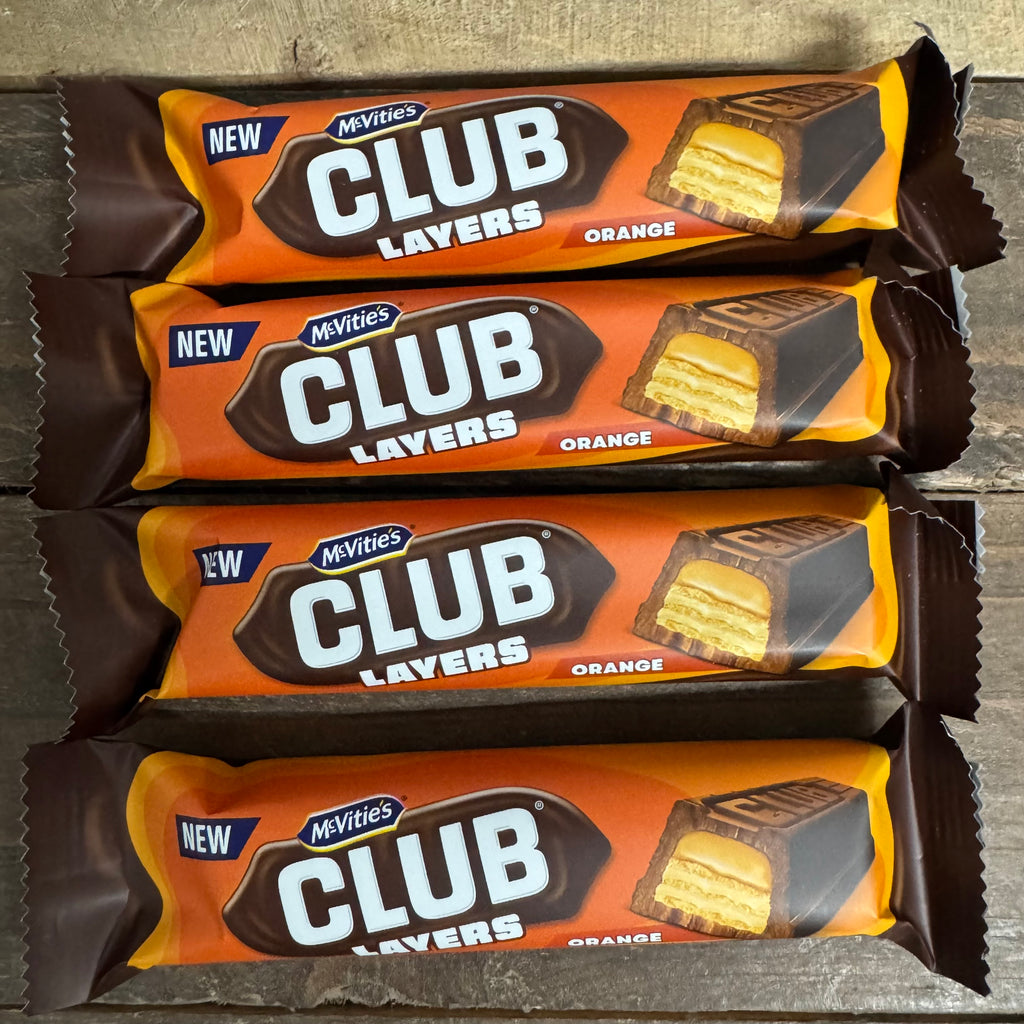 12x McVitie's Club Layers Orange Wafer Bars (12x39g) & Low Price Foods Ltd