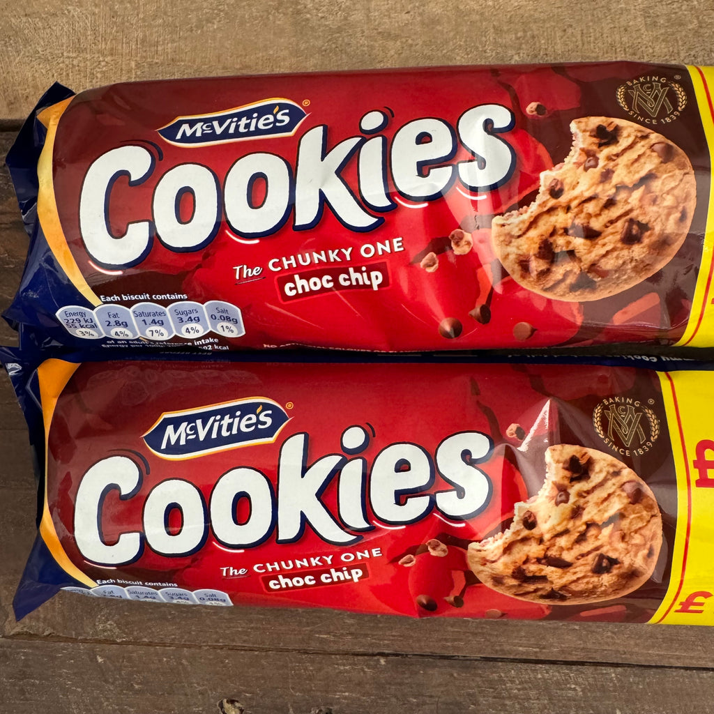2x McVitie's Cookies The Chunky One Choc Chip Packs (2x150g) & Low ...