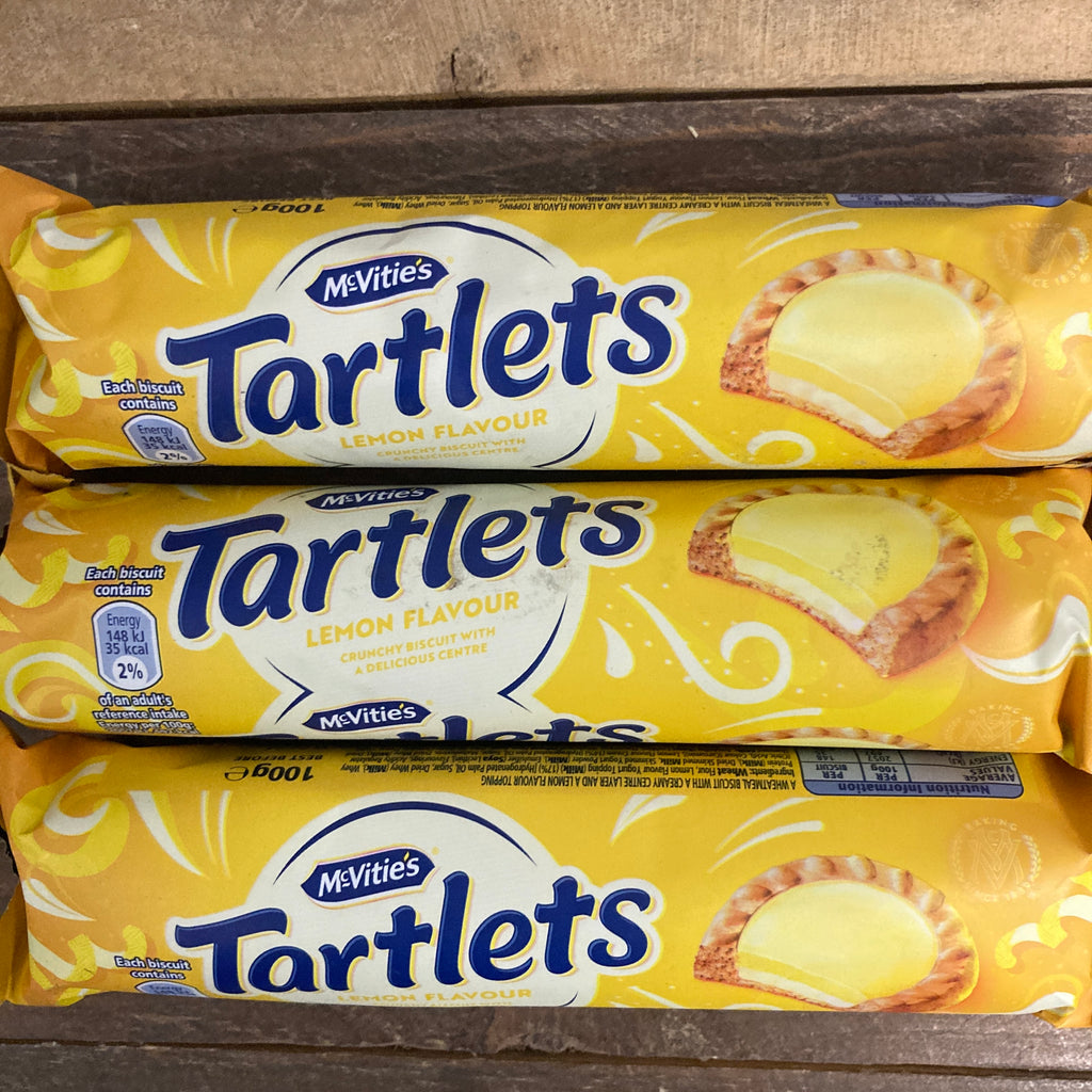 4x McVitie's Tartlets Lemon Biscuit Packs (4x100g) & Low Price Foods Ltd