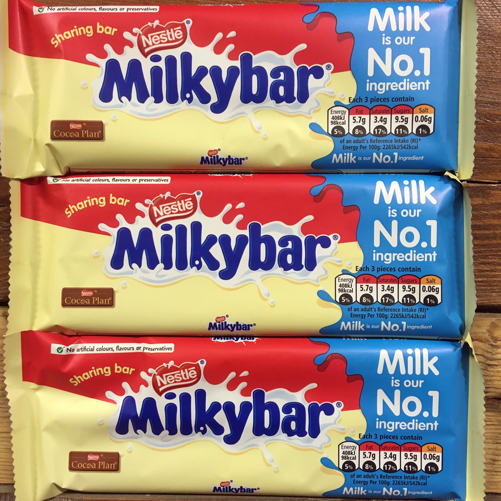 3x Milkybar White Chocolate Sharing Blocks (3x90g) & Low Price Foods Ltd