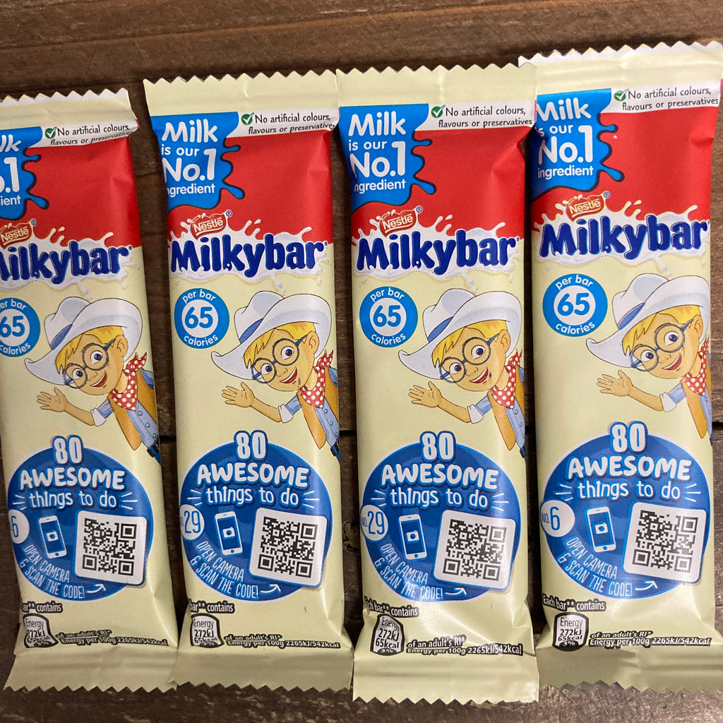 54x Milkybar White Chocolate Kids Bars (1 Box of 54x12g) & Low Price ...