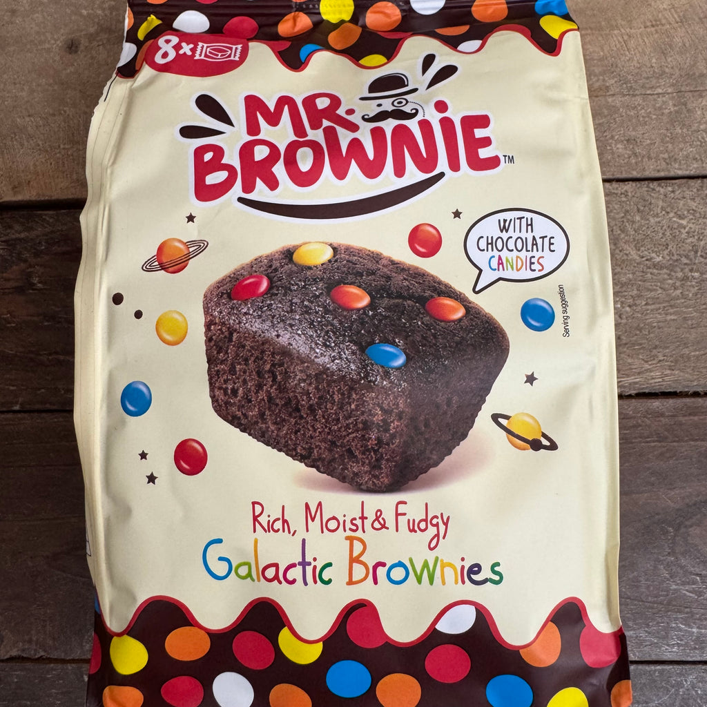 8x Mr Brownie Galactic Brownies with Chocolate Candies (1 Bag of 8x25g ...