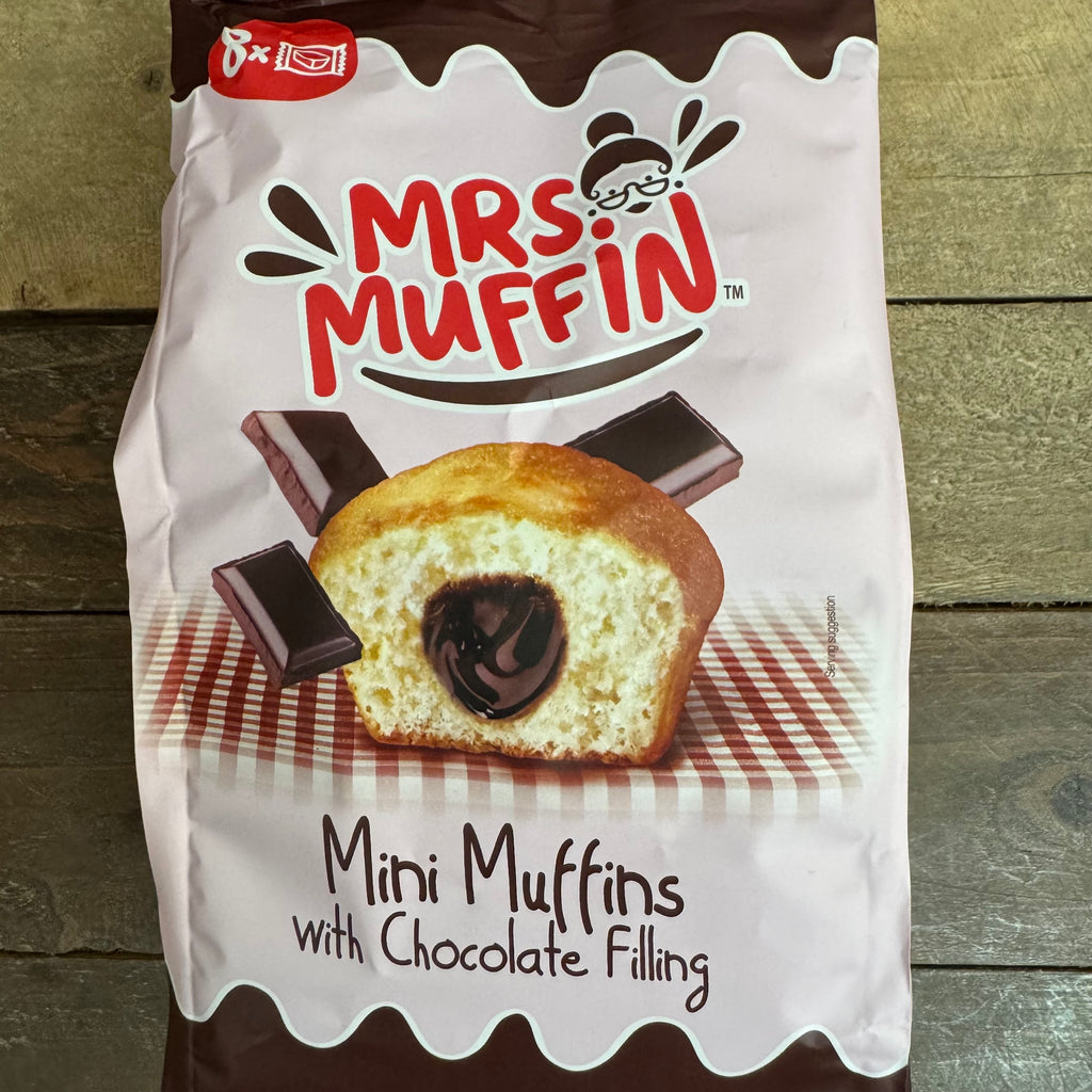 8x Mrs Muffin Mini Muffins with Chocolate Filling (1 Bag of 8x25g ...