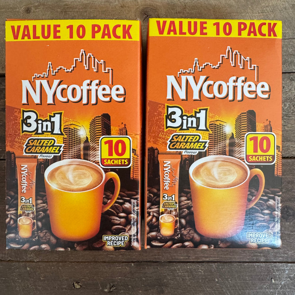 20x NYCoffee 3in1 Salted Caramel Sachets (2 Boxes of 10x14g) & Low ...
