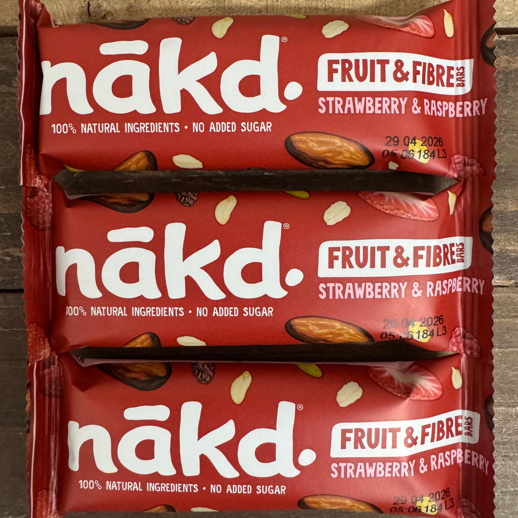 16x Nakd Fruit & Fibre Strawberry & Raspberry Bars (16x44g) & Low Price ...
