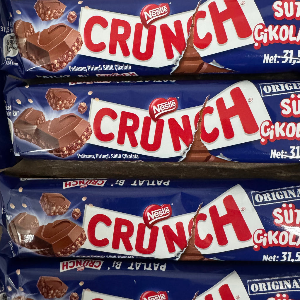 10x Nestle Crunch Milk Chocolate Bars (10x31.5g) & Low Price Foods Ltd
