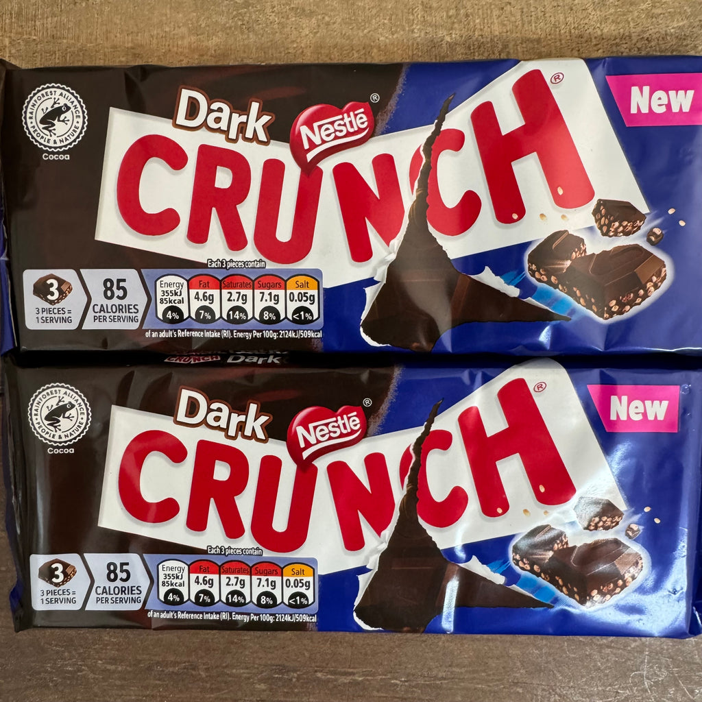 3x Nestle Crunch Dark Chocolate Sharing Bars (3x100g) & Low Price Foods Ltd