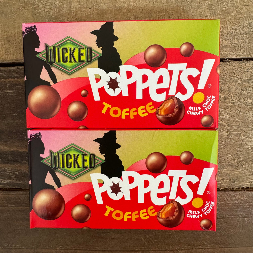 12x Poppets Chewy Toffee Covered in Milk Chocolate Boxes (12x39g) & Low ...