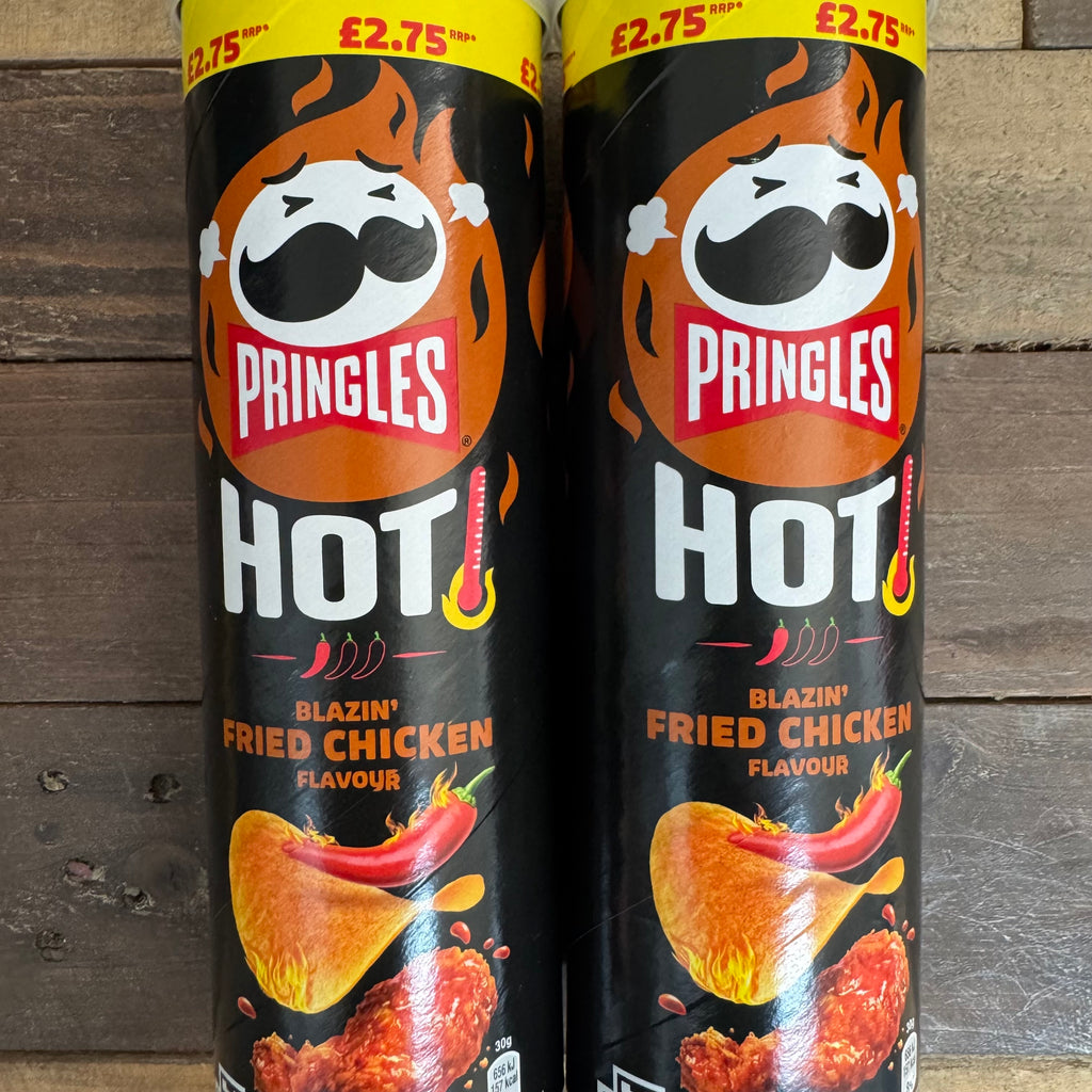 3x Pringles HOT Blazin' Fried Chicken Flavour Tubes (3x160g) & Low ...